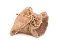Open small sack stock image. Image of abstract, material - 43801067