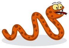 Orange Snake Cartoon. Stock Vector - Image: 47868315