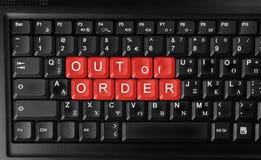 Out of order computer stock vector. Image of cartoon - 32250496