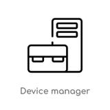 Device Manager Linear Icon. Modern Outline Device Manager Logo C Stock ...