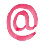 Email Alias At @ Symbols stock image. Image of golden - 14130615