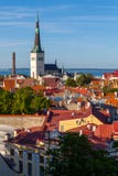 Winter Night Aerial Scenery Of Tallinn, Estonia Stock Image - Image of ...