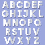 Alphabet Cut Out Of Paper - Small Letters Stock Image - Image: 16138031