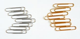 Stationery-treasury Tags Or String Paper Fasteners. Stock Photo - Image ...