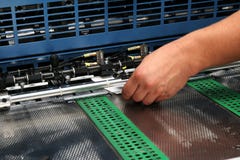 Paper Feeder - Printing Press Stock Photo - Image of cmyk, paper: 395036