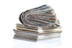 Rolled newspaper stock photo. Image of newspapers, document - 18564654