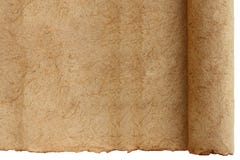 Roll Old Paper Stock Image - Image: 21811211