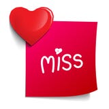 I Miss You Message In Sky Stock Photography - Image: 12010822
