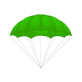 Green Parachute With A Gift Box Royalty Free Stock Photography - Image ...