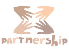Growing Together Partnership Stock Illustration - Illustration of ...