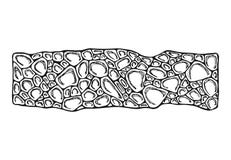 Garden Path Stone Texture Hand Drawing. Vector Illustration Stock ...