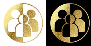 People Group Gold logo stock illustration. Illustration of cooperation ...