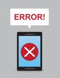 Smartphone With Error Message Bubble Stock Image - Image: 32045181
