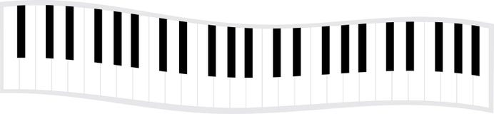 Piano Keyboard Wave Stock Illustration - Image: 39527106