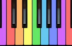 The Rainbow Piano stock image. Image of colour, diverse - 480497