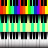 Piano Keys In Rainbow Colors Stock Illustration - Illustration of ...
