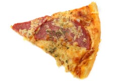 Single Slice Of Pepperoni Royalty Free Stock Image - Image: 14449266