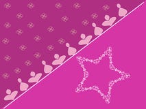 Grunge pink star frame stock vector. Image of stained - 8573747