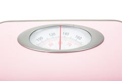 Pink Weighing Scales Isolated Stock Image - Image of modern, digital ...