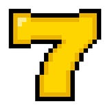 Number 1 pixel art | Modèle Coloriage Facile | Dessin à Imprimer