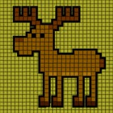 Pixel Art Deer Illustration Royalty Free Stock Photos - Image: 35069348