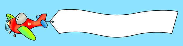 Airplanes with Banners stock vector. Illustration of cheerful - 9322904