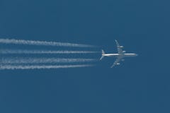 Plane At Cruising Altitude Stock Photo - Image: 80106511