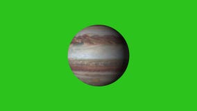 Jupiter Planet With Green Screen Stock Video - Video of fantasy ...