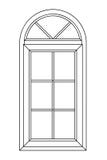 Contour arch window stock illustration. Image of architecture - 2967286