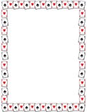 Playing Cards Border On White Background Stock Photos - Image: 37126293