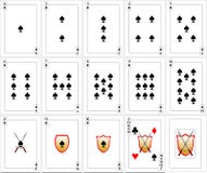 Playing Cards - Spades Stock Photography - Image: 16411722