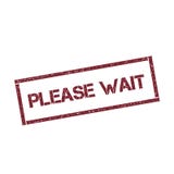 Please wait sign stock illustration. Illustration of delay - 36313723