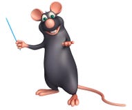 Pointing Rat Cartoon Character Stock Illustration - Illustration of ...
