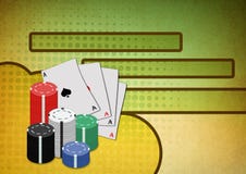 Poker_bg_5 stock vector. Illustration of full, best, fold - 10054909