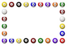 Billiard balls frame stock illustration. Illustration of number - 2299242