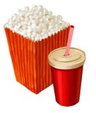 Movie refreshments stock illustration. Illustration of popcorn - 18194131