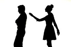 Two People Arguing Silhouette Stock Photo - Image: 45681394