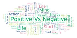 Positive negative mindset stock illustration. Illustration of best ...