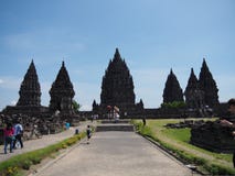 Flachreliefs Des Prambanan Tempels, Java, Indonesien Stockbild - Bild ...