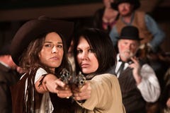 Mexican Female Gunfighter stock image. Image of bandit - 24882525