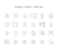 Privacy policy icon stock illustration. Illustration of sharing - 10325753