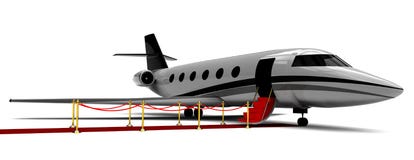 Red private jet stock photo. Image of aircraft, transportation - 30083252