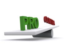Pro E Contro Illustrazione di Stock - Immagine: 49772178