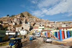 Town Puno, Peru editorial stock image. Image of altiplano - 27393954