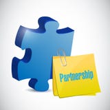 Partnership Puzzle Pieces Concept Illustration Stock Illustration ...