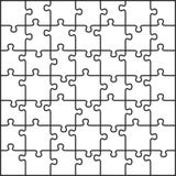 Puzzles grid template. stock vector. Illustration of shape - 148386356