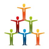 Teamwork Pyramid Stock Photography - Image: 17743062