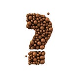 Chocolate question mark stock illustration. Illustration of help - 25141851