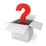 Question mark inside box stock illustration. Image of gray - 16770570