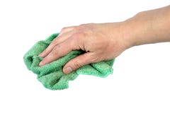 Rag For Wet Cleaning In Hand Stock Image - Image: 35920175